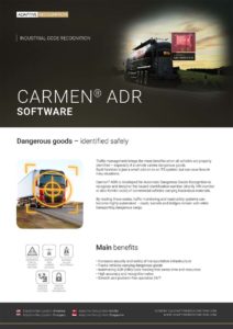 Carmen® ADR Software library for Hazmat code recognition - Adaptive Recognition's documents