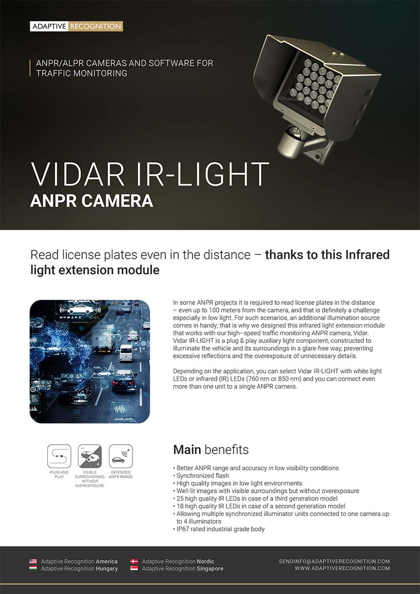 IR-Light: a High Intensity, Pulsed Illuminator for ANPR/ALPR - Adaptive ...