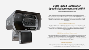 Vidar Speed Cameras for Speed Enforcement and ANPR - Adaptive Recognition's documents