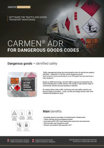 Carmen® ADR Software library for Hazmat code recognition - Adaptive ...