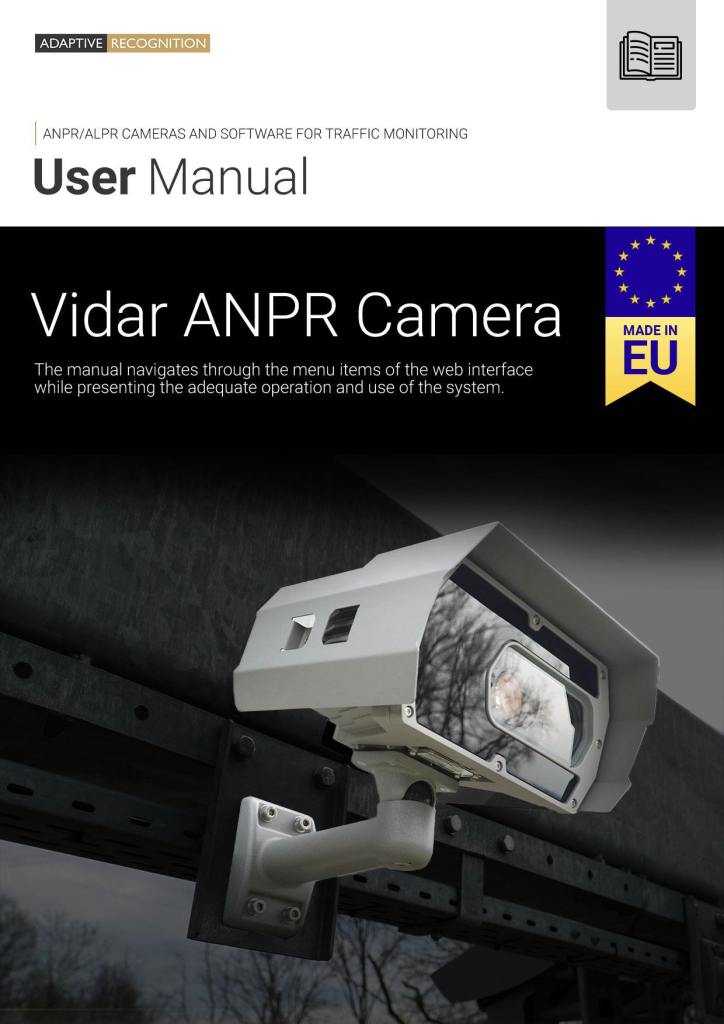 Vidar Speed Cameras for Speed Enforcement and ANPR - Adaptive Recognition's documents
