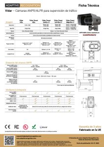 Vidar ANPR Cameras for Any Type of Traffic Monitoring - Adaptive Recognition's documents