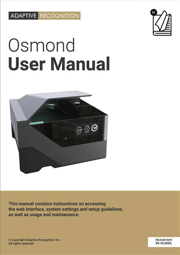 Osmond - Adaptive Recognition's documents