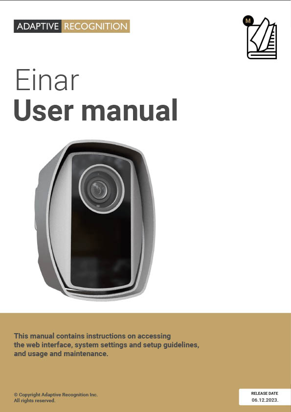 Einar ANPR Camera for Access Control & Parking - Adaptive Recognition's ...