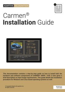 Carmen® OCR Software Library for Container Code Recognition - Adaptive Recognition's documents