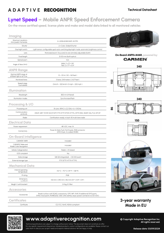 Lynet Speed - Adaptive Recognition's documents