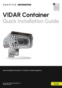 Vidar Container Camera for Container Code Capturing - Adaptive ...