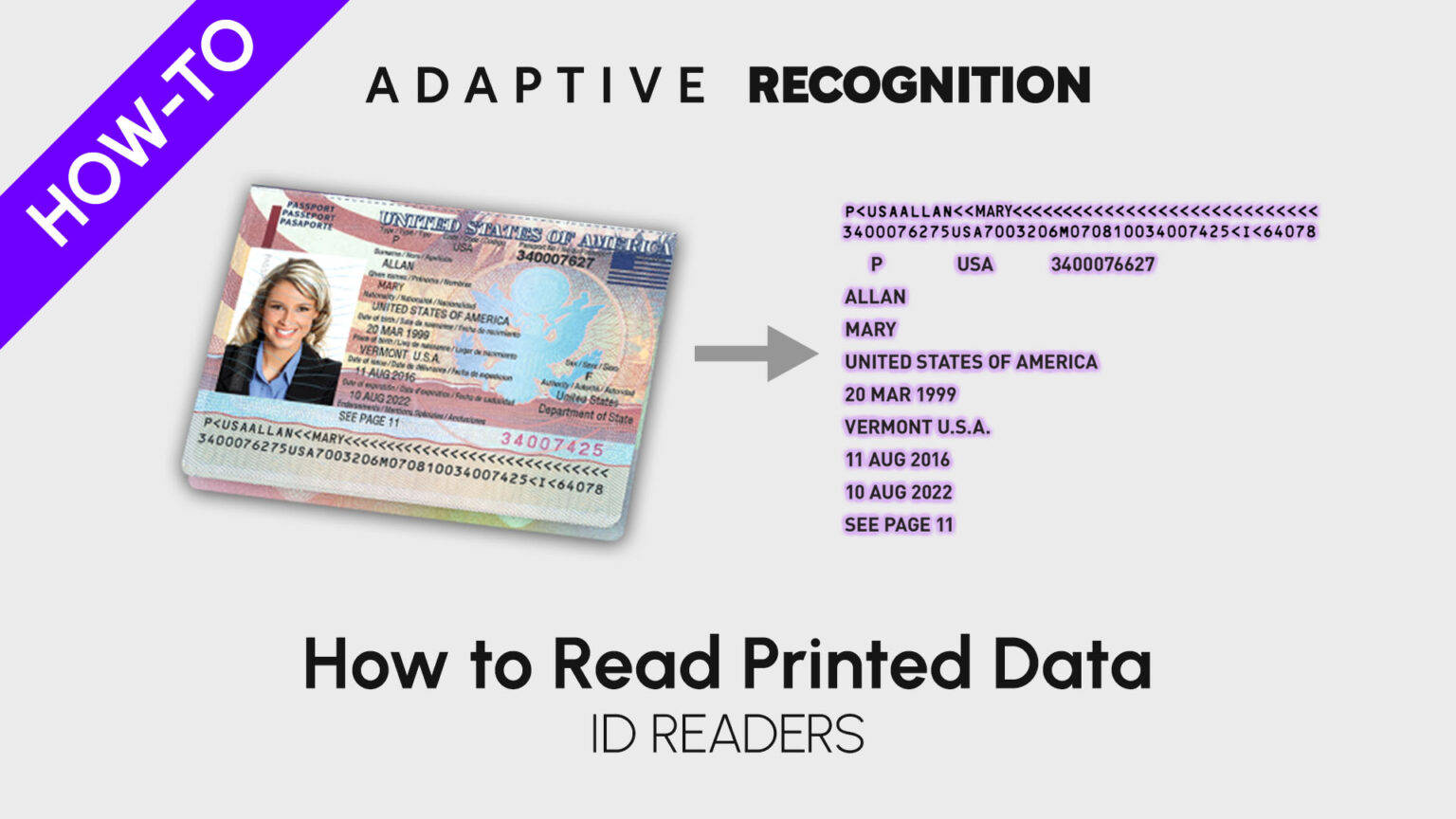 ID Document Reading and Verification Devices & Tools | Adaptive Recognition